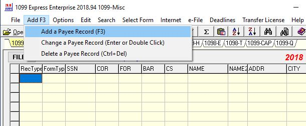 Getting Started - 1099 Express
